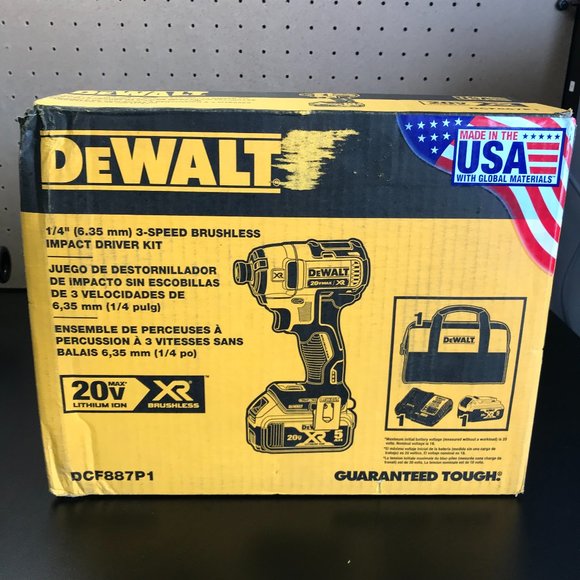 DEWALT | Other | Dewalt Dcf887p 2v Max Xr Cordless Brushless 3speed 14 ...